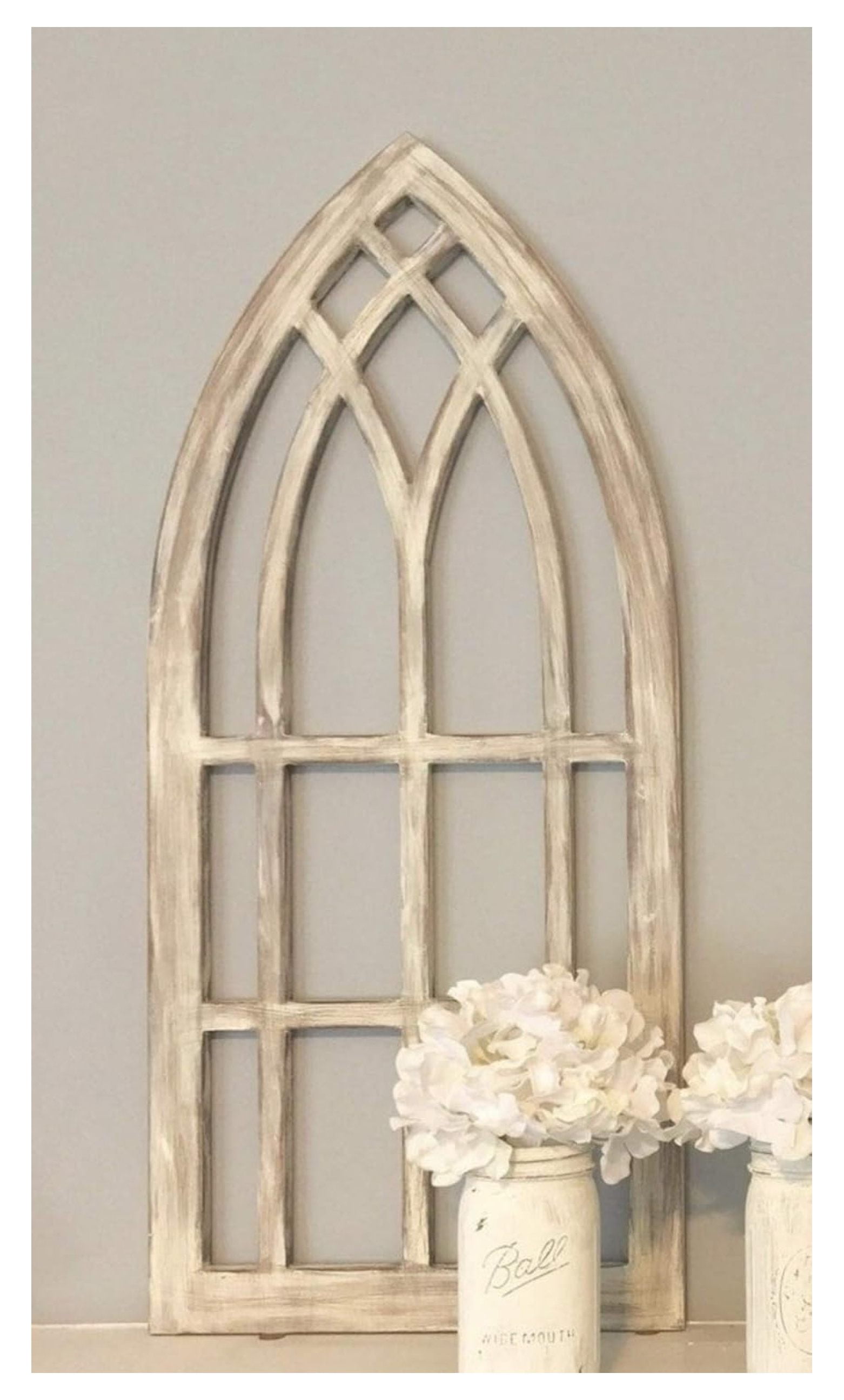 Farmhouse arched window frame - Walmart.com
