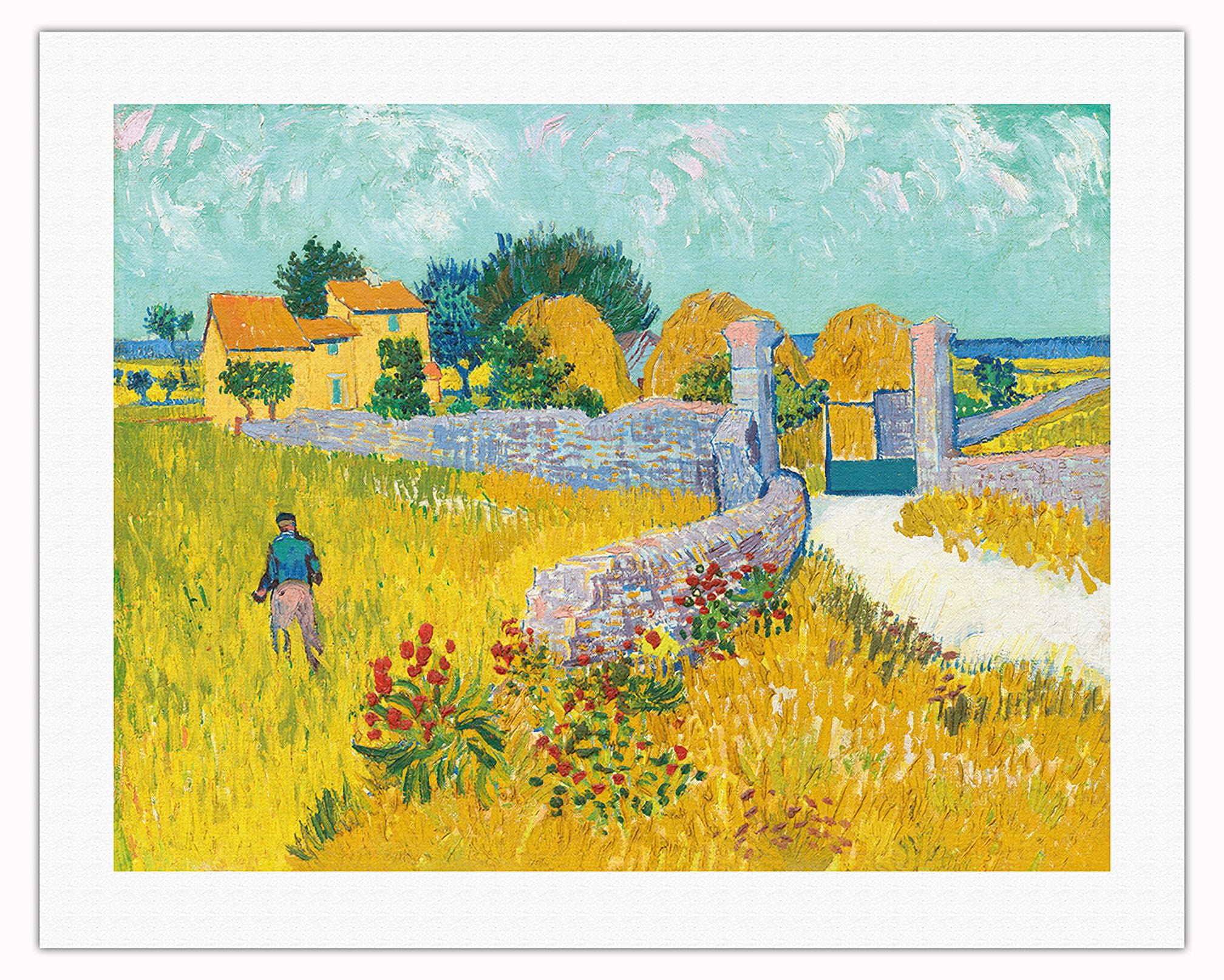 Farmhouse in Provence France - From an Original Color Painting by ...