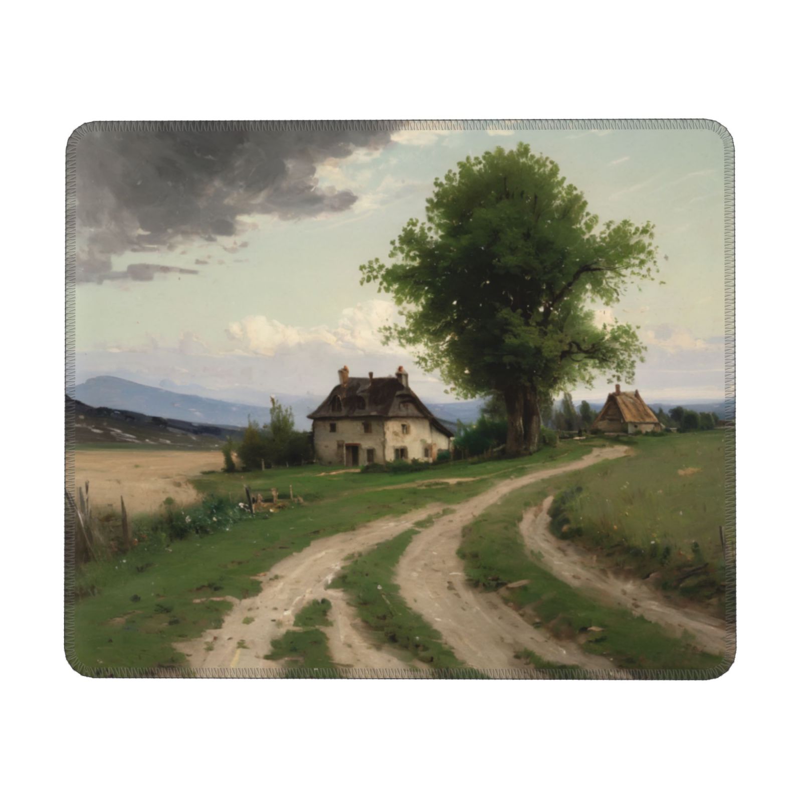 Farmhouse landscape Forest Mouse pad, portable office anti slip rubber ...