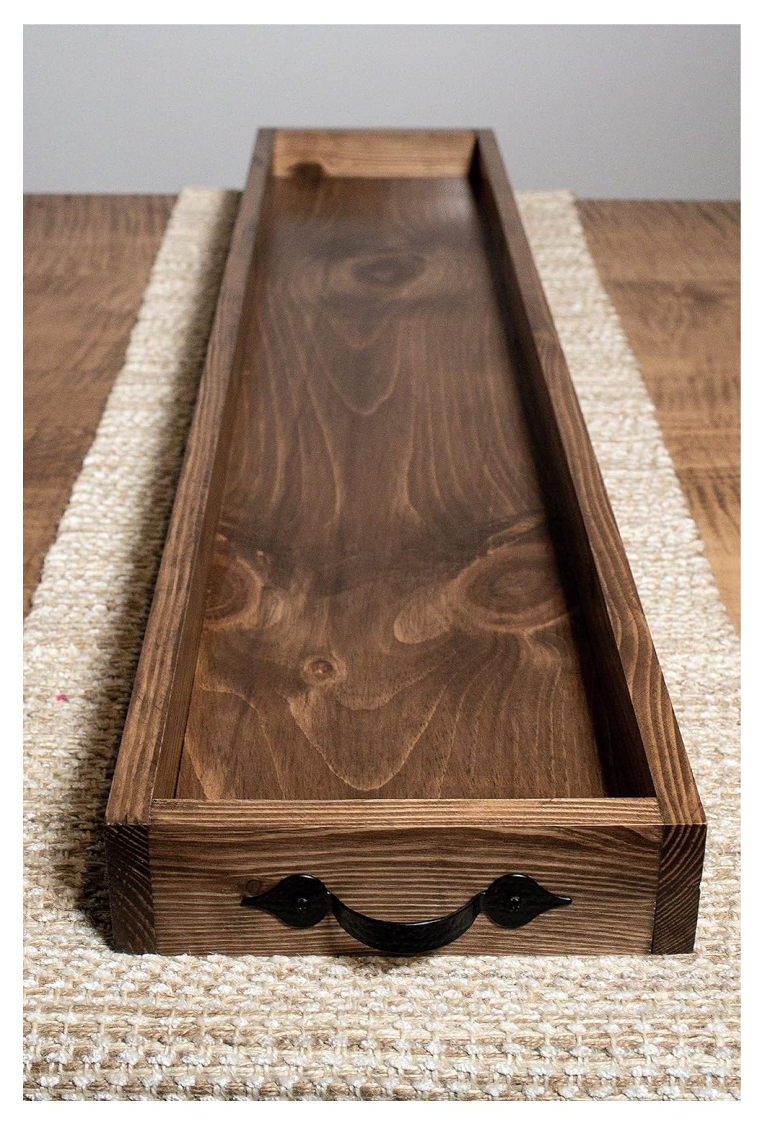 Farmhouse table trough-farmhouse table decor-tray for decor-farmhouse ...