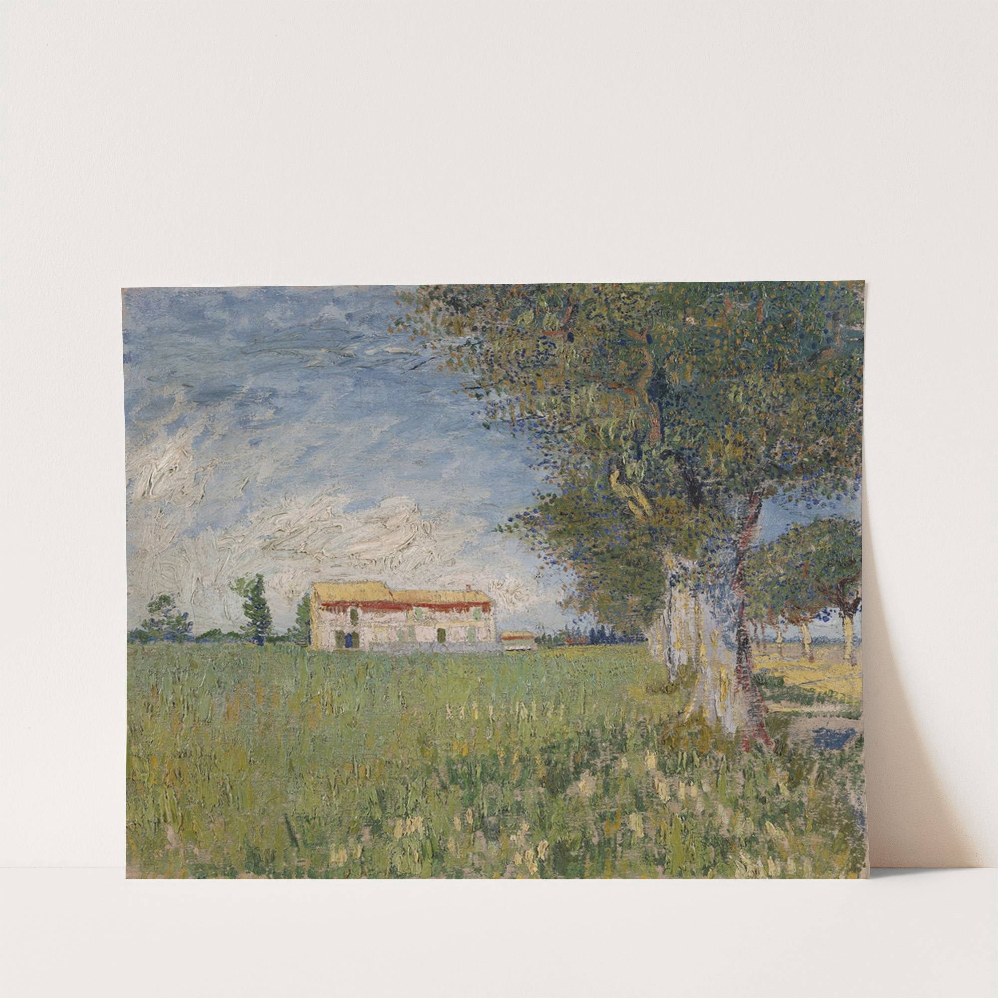 Farmhouse in a wheat field (1888) - Vincent Van Gogh Artwork ...