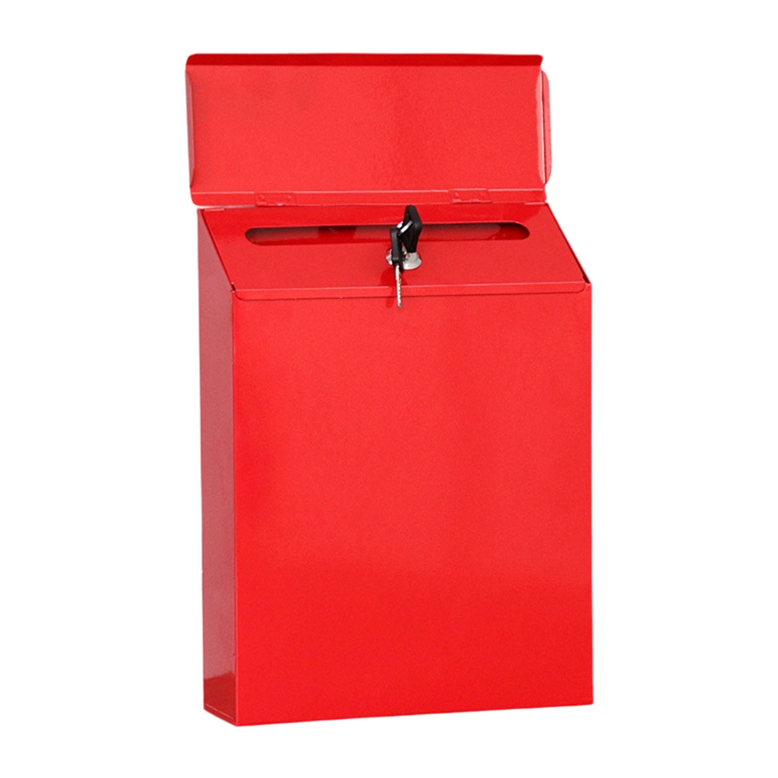 Farmhouses Lockable Mailbox Heavy Duty Iron Construction Wall Mounted ...