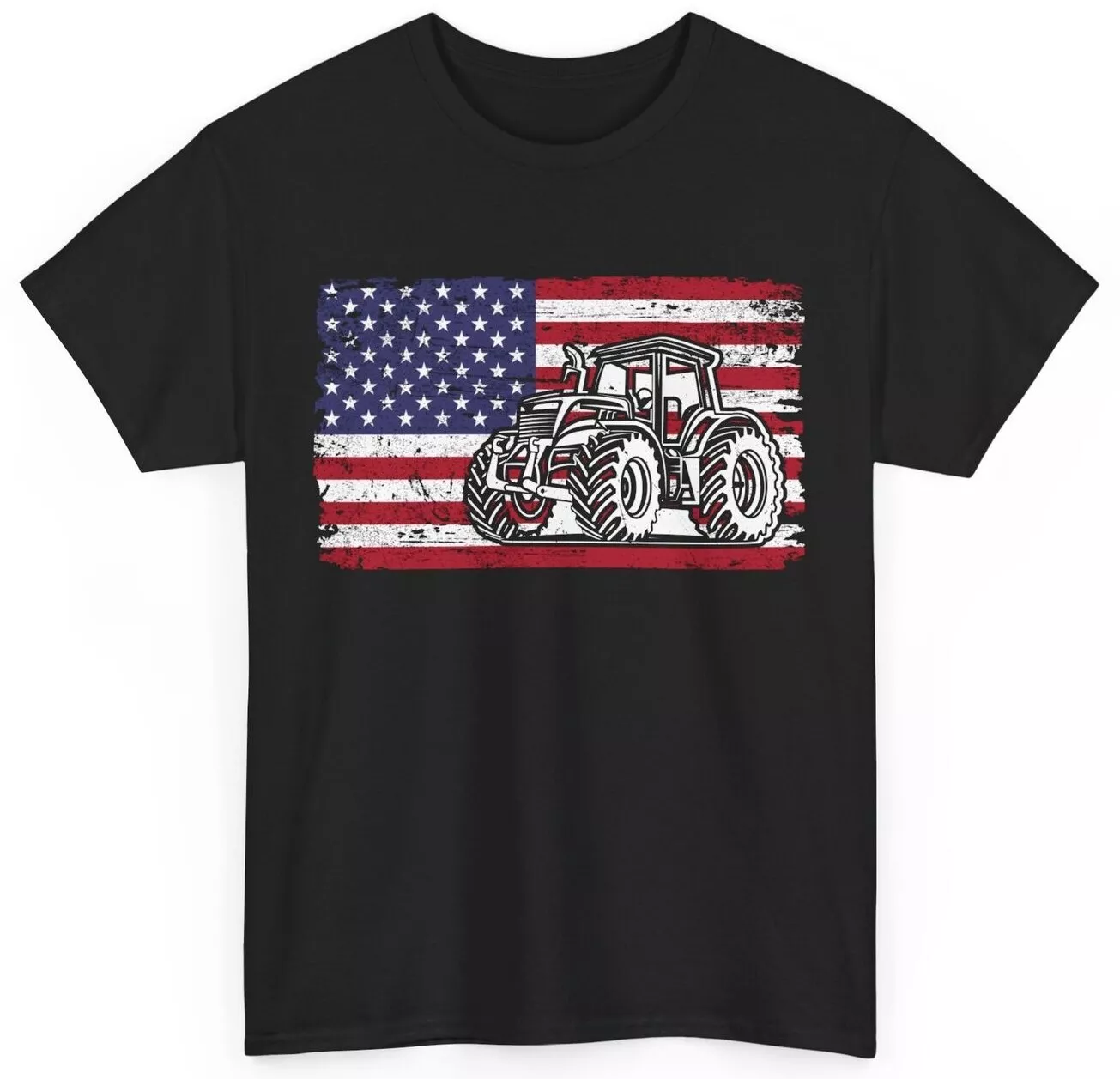 Farming American Flag Shirt, Farming Lovers Shirt, Farming Tractor ...