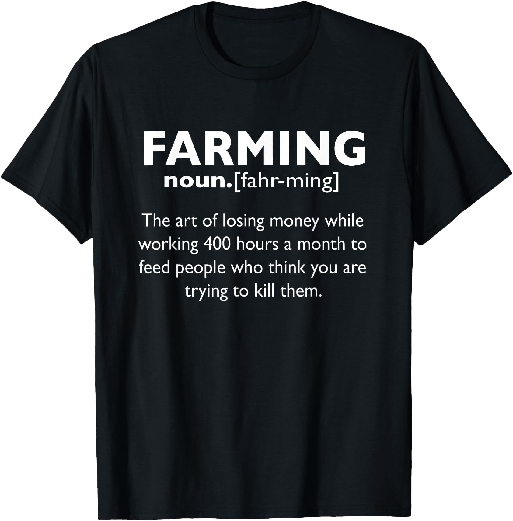 Farming Definition Funny Farmer Gift T-Shirt,Royal Blue Color,Size ...