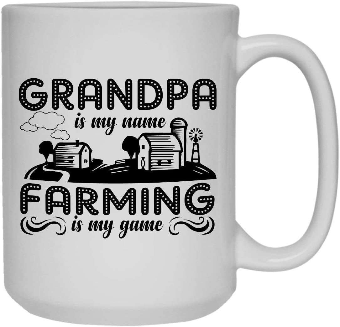 Farming Grandpa Coffee Mug, Cold Brew Coffee Mug 15 oz - Walmart.com