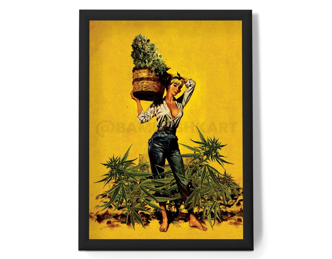Farming My Own Stuff 2 (Weed Art, Collage Art, Weed Poster, Marijuana ...