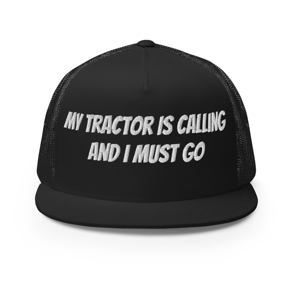 Farming Tractor Lovers Embroidered Trucker Cap, My Tractor Is Calling ...
