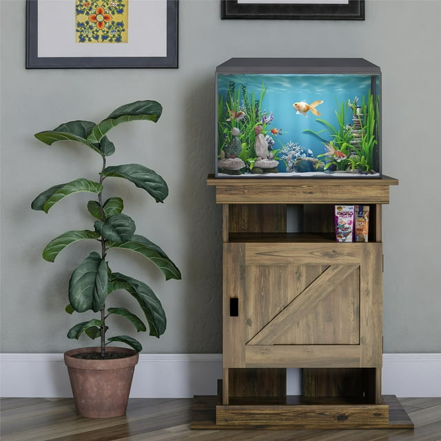 Flipper by Ollie & Hutch Farmington 10/20 Large Rustic Wooden Aquarium ...