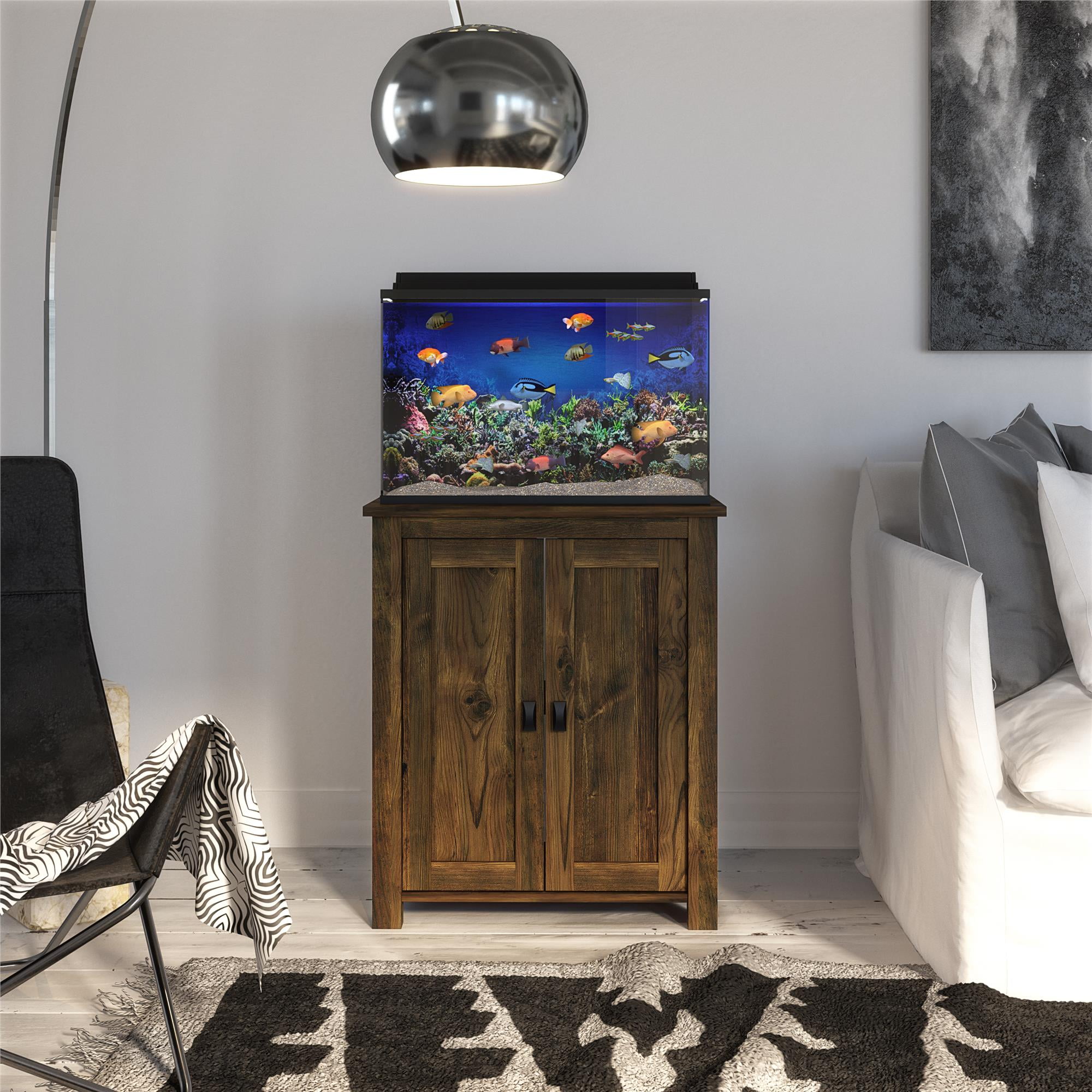 Farmington 10-20 Gallon Aquarium or Terrarium Tank Stand, Rustic ...