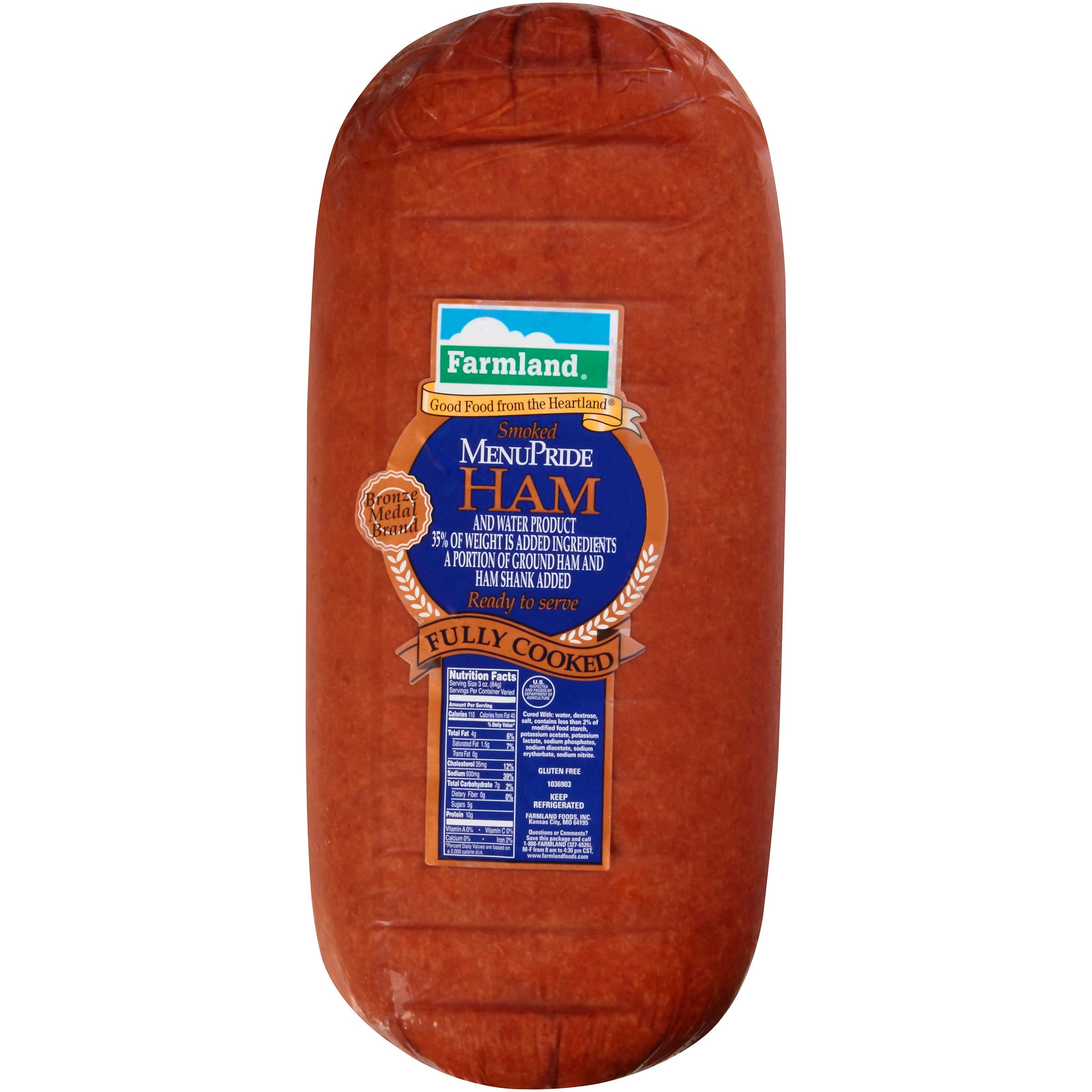 Farmland Bronze Medal Menu Pride Flat Smoked Buffet Ham and Water, 9/11 ...