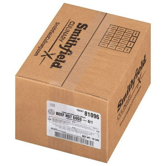 Farmland Gold Medal Beef Hot Dog Wieners, 8:1 Grillable - 1 each ...