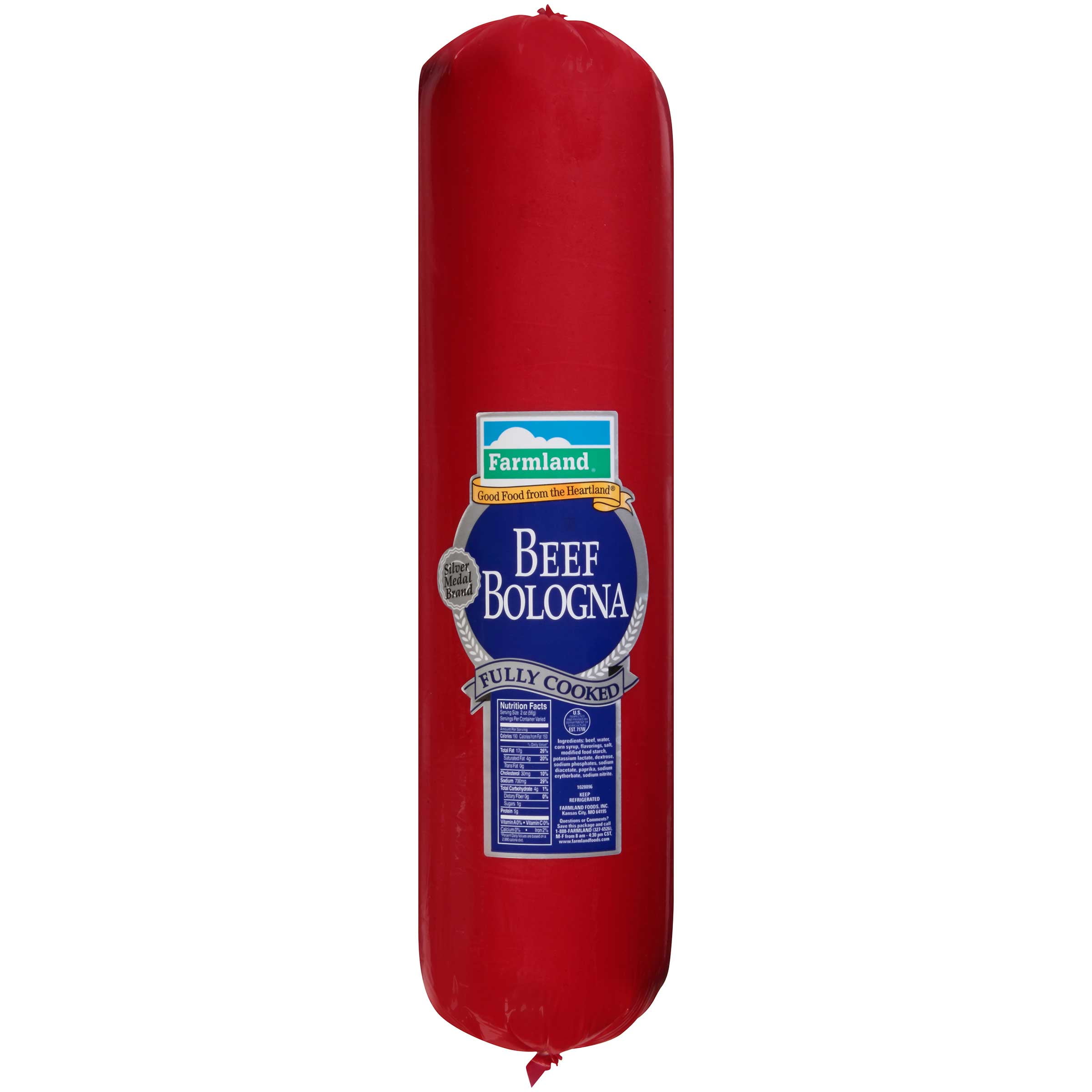 Farmland Silver Medal Beef Bologna, 10 Pound - 1 each. - Walmart.com