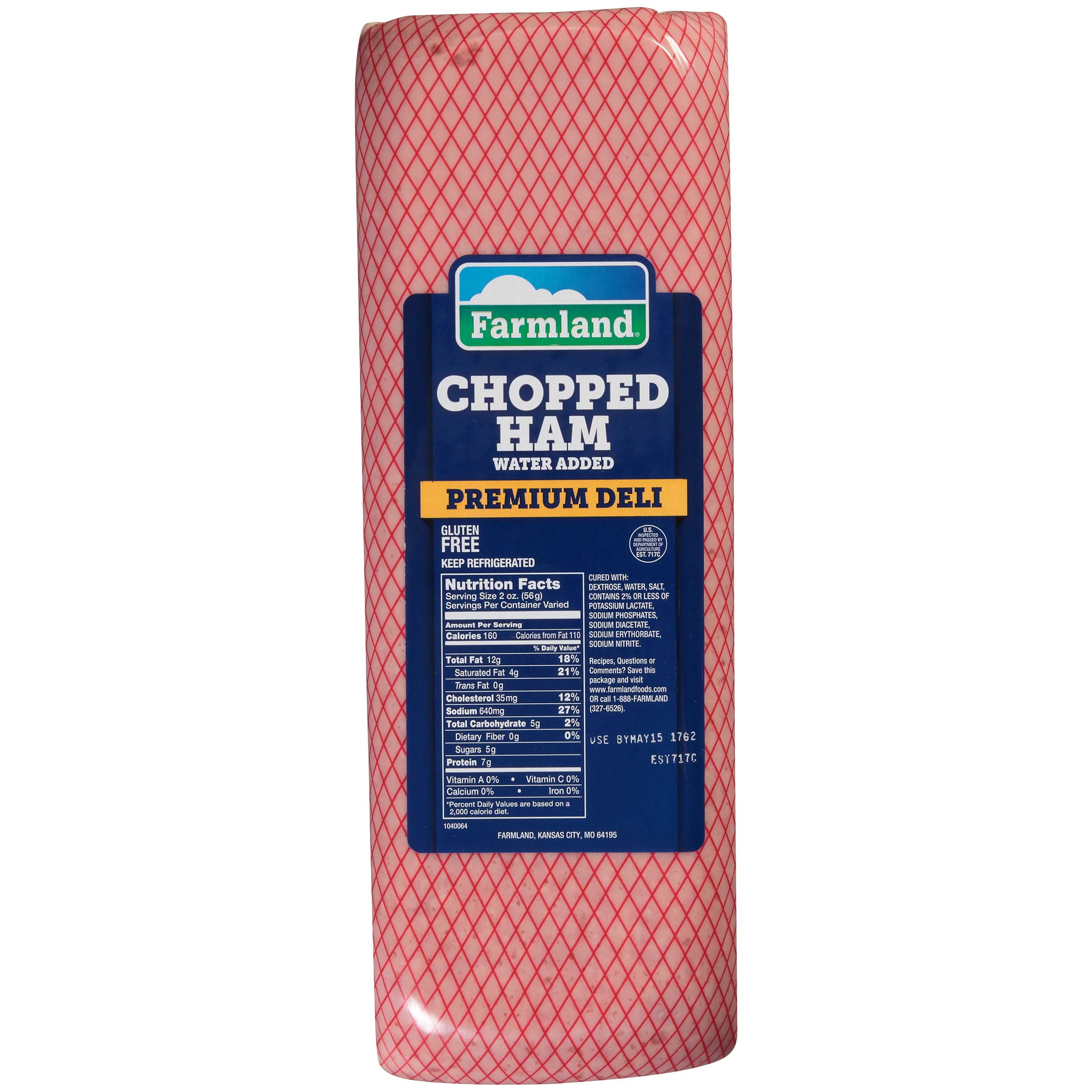 Farmland Water Added Market Place Deli Chopped Ham, 10 Pound - 5 per ...