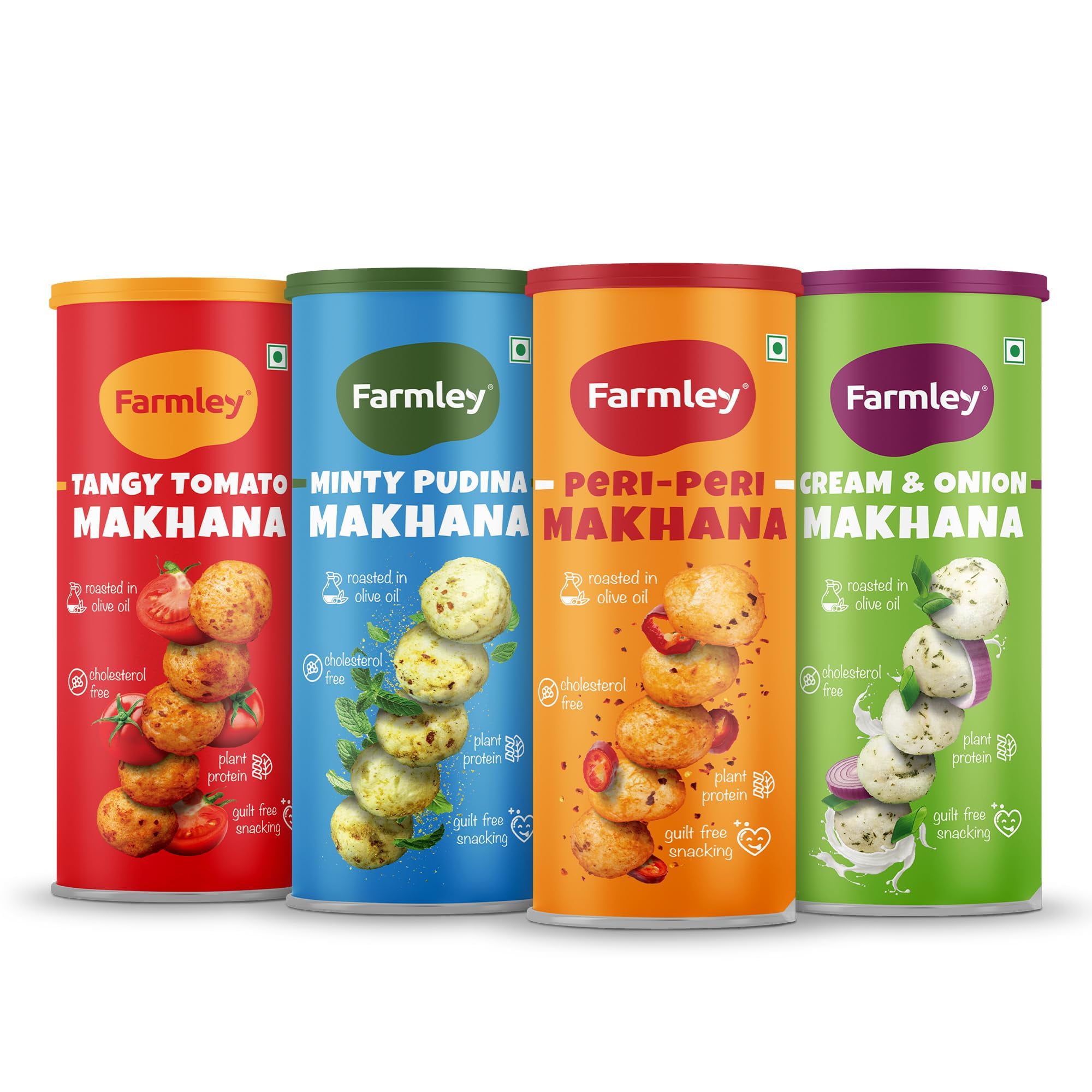 Farmley Makhana Gluten Free ESF27 Roasted & Flavoured Puffs Water Lily ...