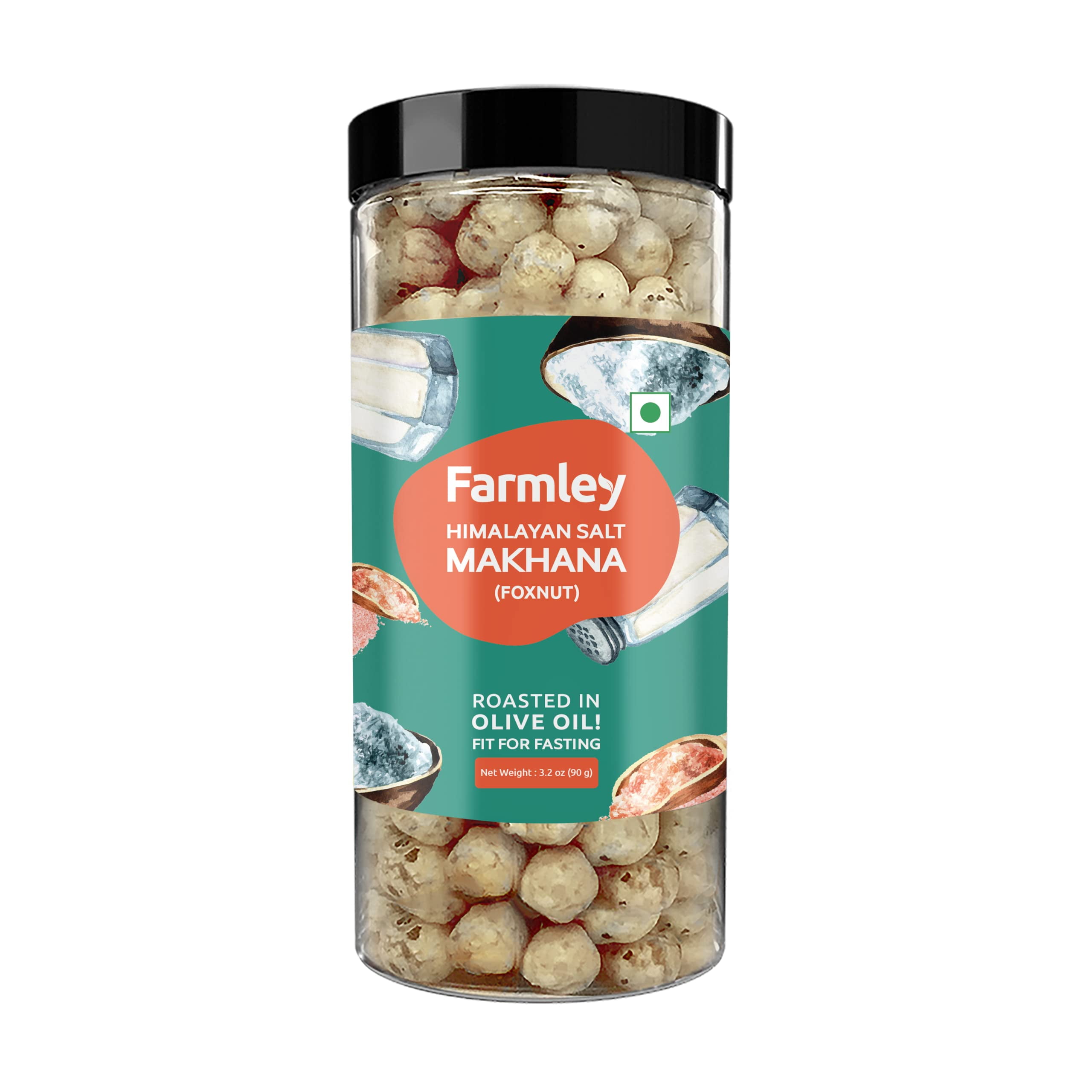 Farmley Makhana Healthy Protein BCF26 Snacks | Gluten Free Roasted ...