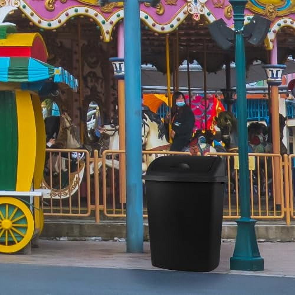 Farmoon 70 Liter Swing Top Garbage Can, 4 Pack Extra Large Plastic ...