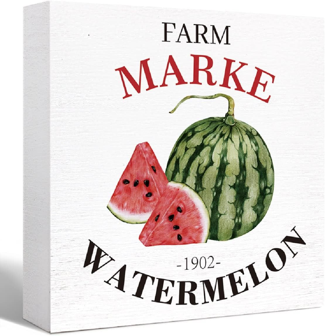 Farmshouse Farm Marke Watermelon Wood Box Sign Farm Fresh Watermelon ...