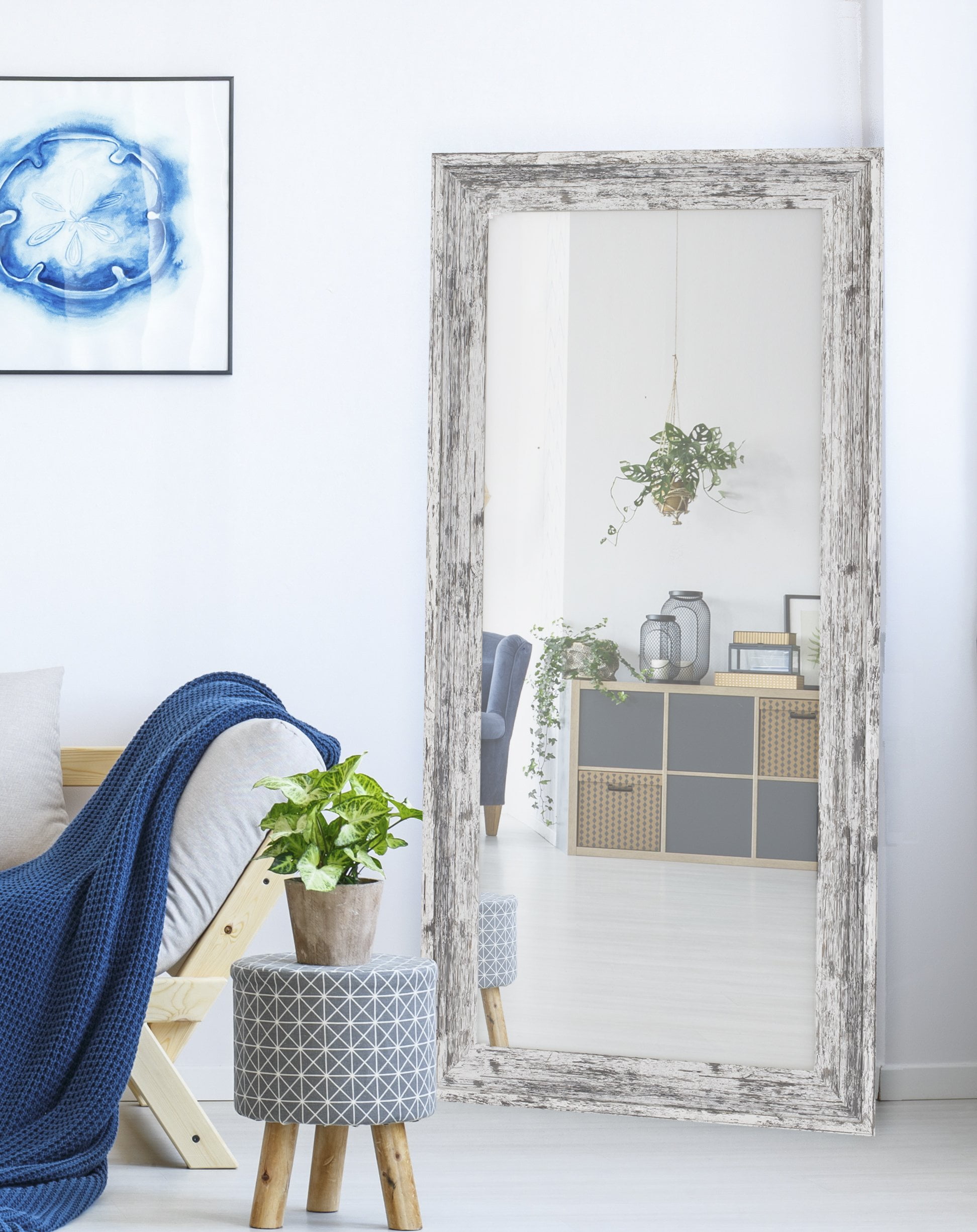 Farmstead White Mirror - Walmart.com