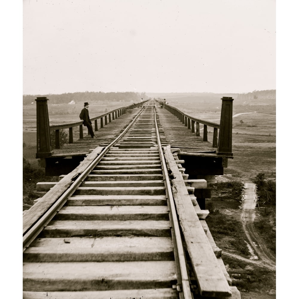 Farmville Va. vicinity. High bridge of the South Side Railroad across ...