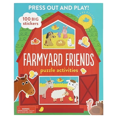 Pre-Owned Farmyard Friends: Puzzle Activities Press Out and Play ...