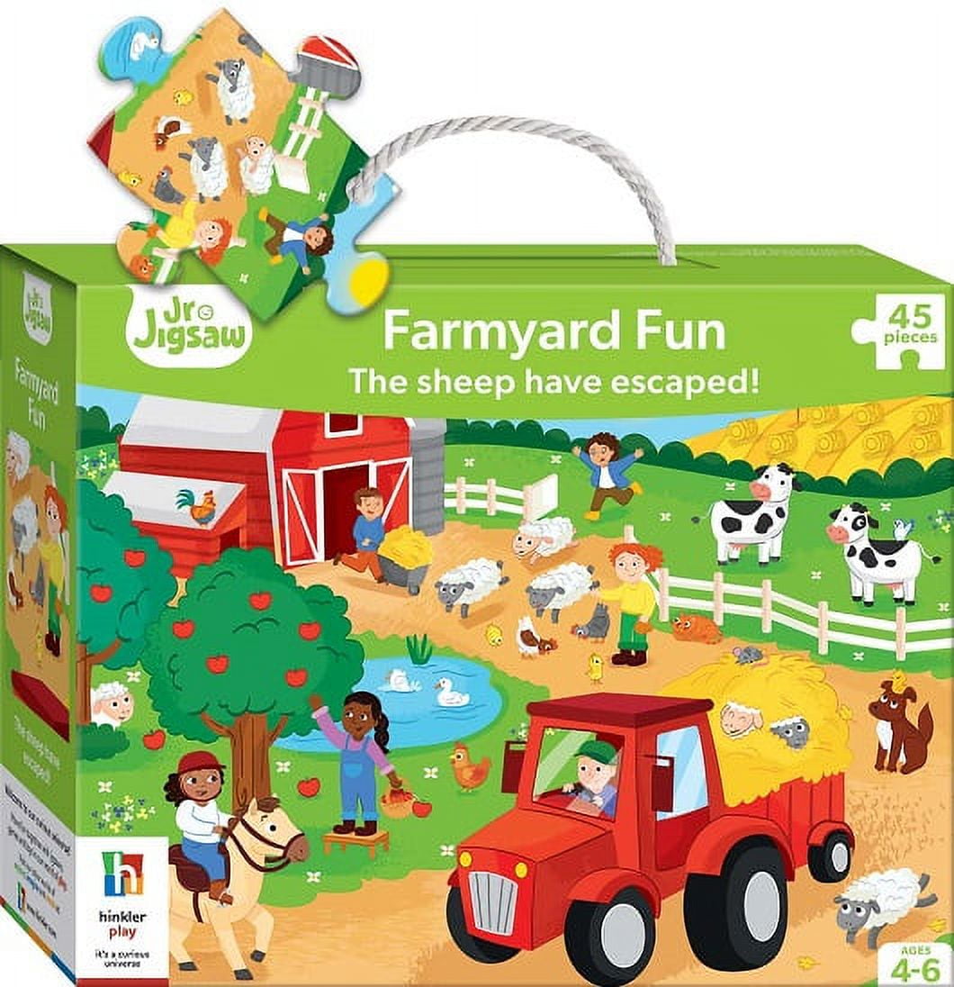 Farmyard Fun 45 Piece Jigsaw Puzzle (Junior Jigsaw) - Walmart.com