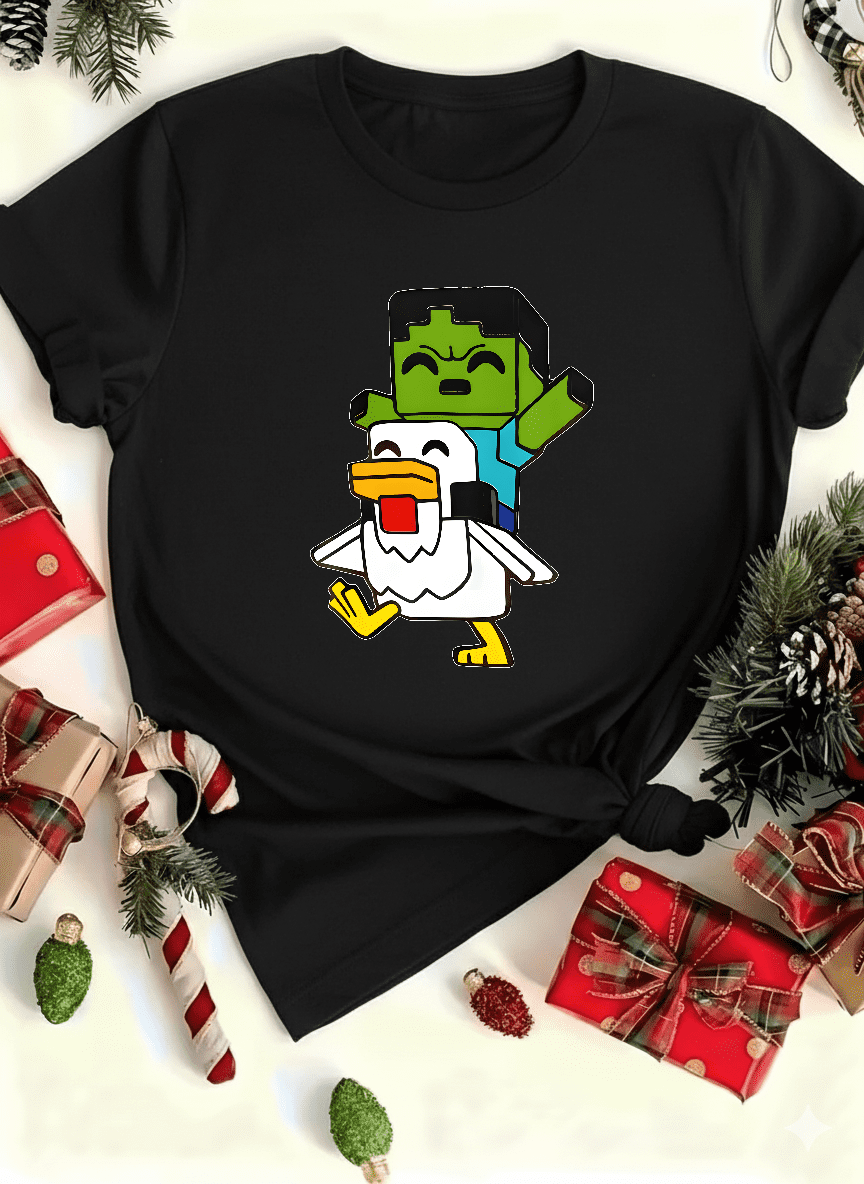 Farmyard Speed Fun Chicken Jockey Racing Humor Cartoon Unisex T-Shirt ...