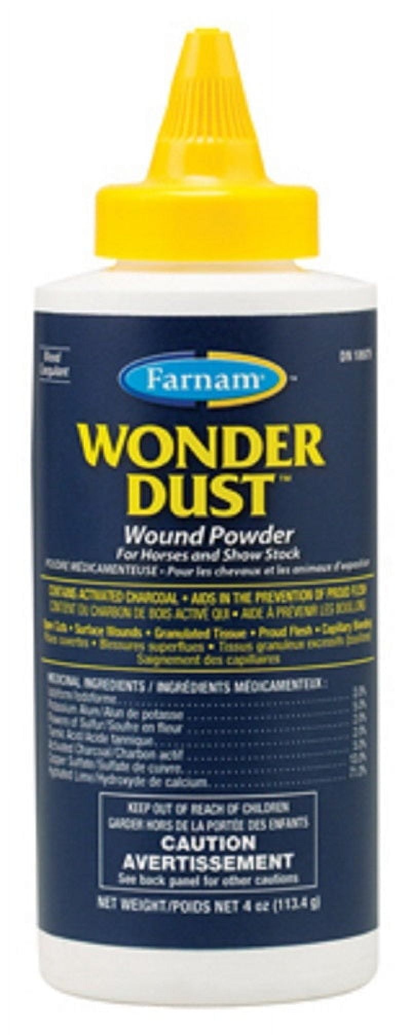 Farnam Wonder Dust Wound Powder, Antiseptic Medicine, 4 oz Bottle ...