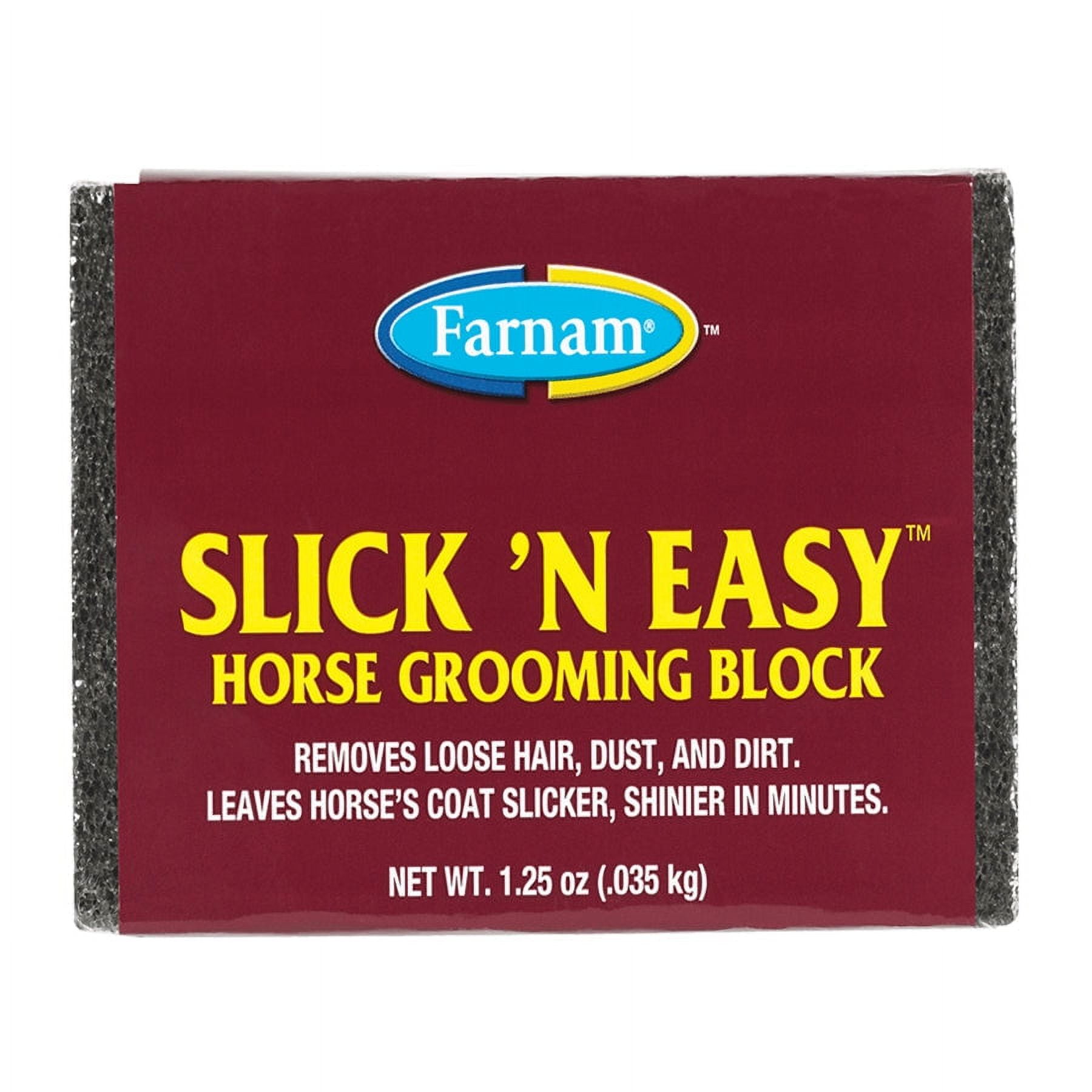 Farnam 39036 Slick 'N Easy Horse Grooming Block, Grooms 10-12 Horses ...