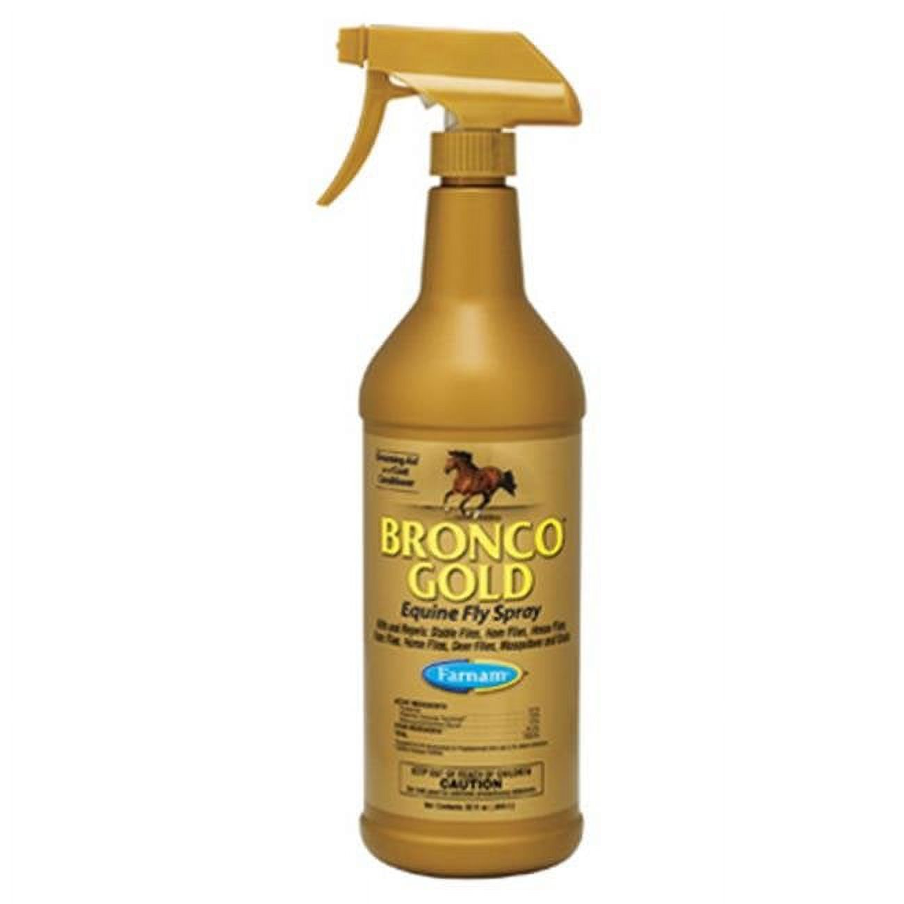Farnam Bronco Gold Equine Fly Spray 32oz - Walmart.com