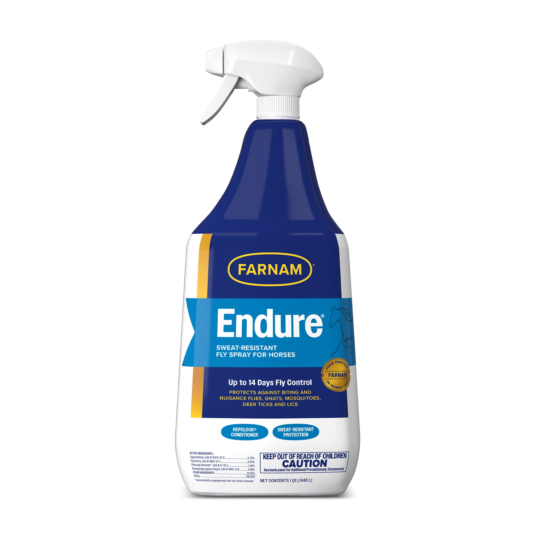 Farnam Endure Sweat-Resistant Fly Spray for Horses 32 oz - Walmart.com