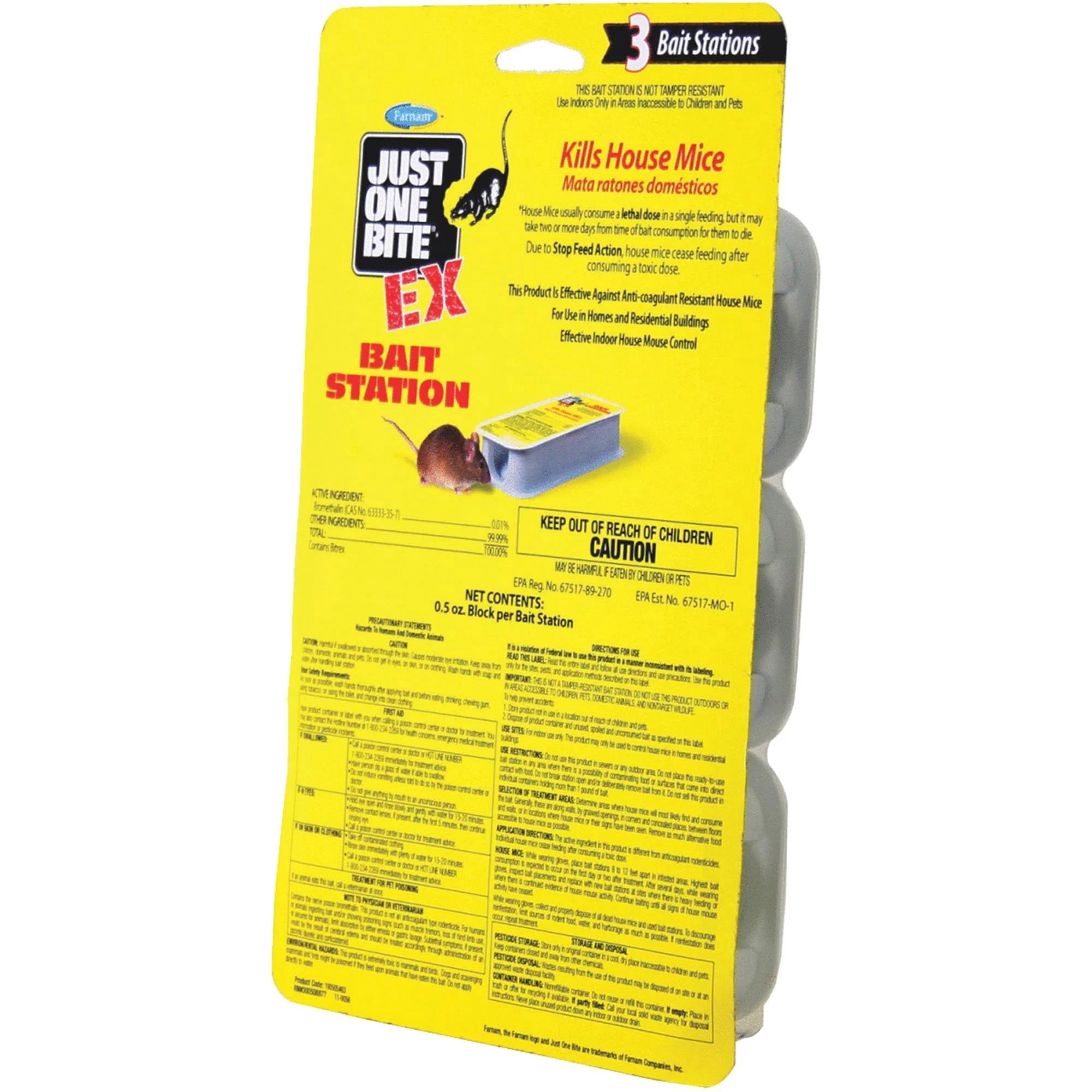 Farnam Just One Bite EX Bait Station, 3-Unit - Walmart.com