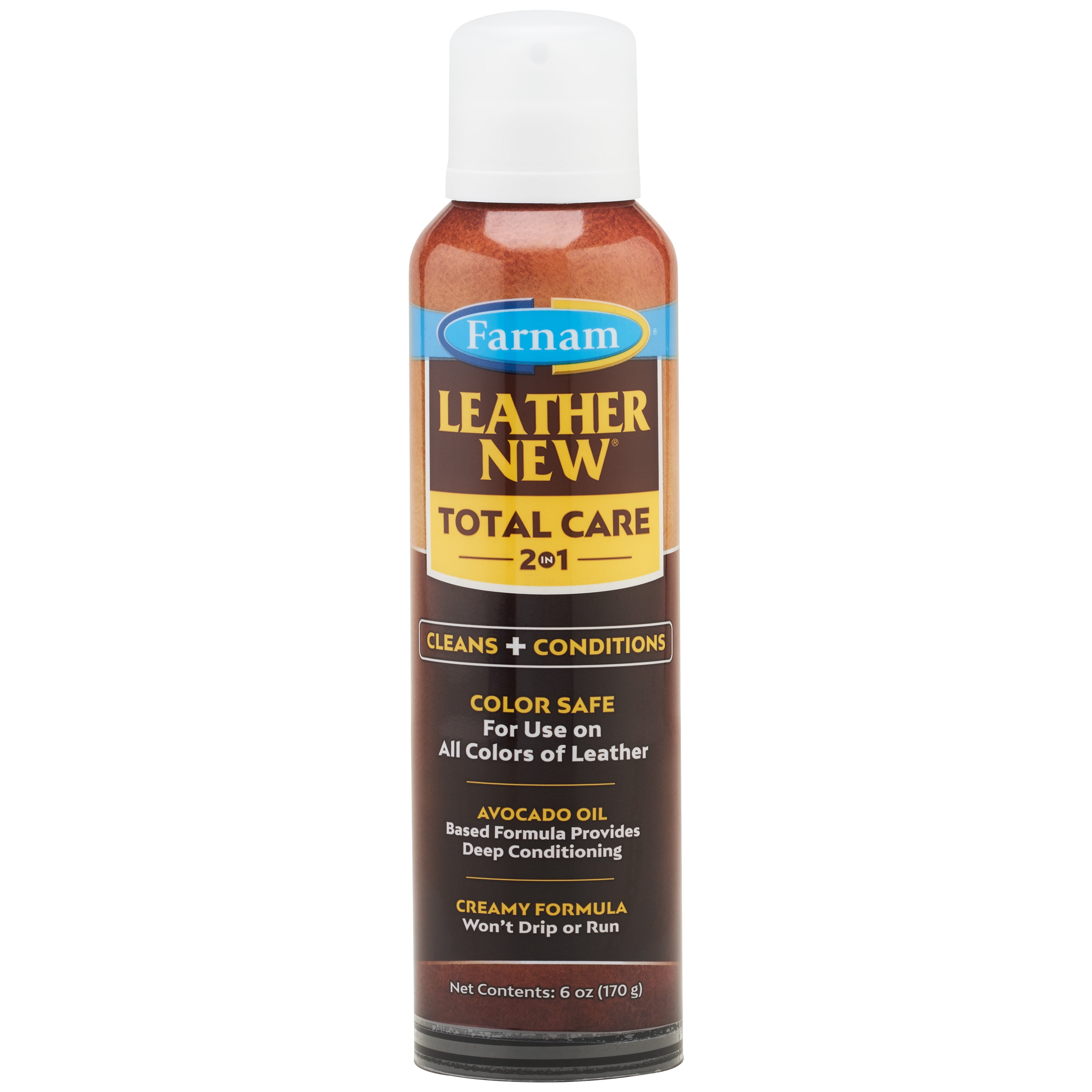Farnam Leather New Total Care 2-in-1 Leather Cleaner & Conditioner, for ...