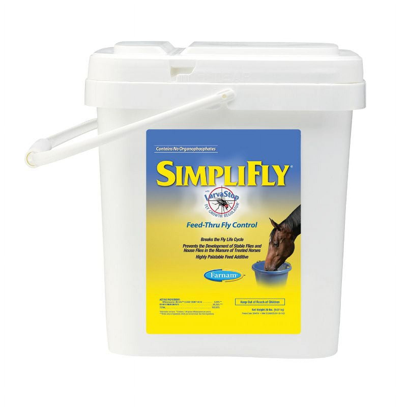 Farnam Simplifly 20 lbs Horse Treatment with Larvastop, Feed Thru Fly ...