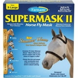 Farnam SuperMask II Shimmer Weave Horse Fly Mask, X-Lrg. Size, Silver ...