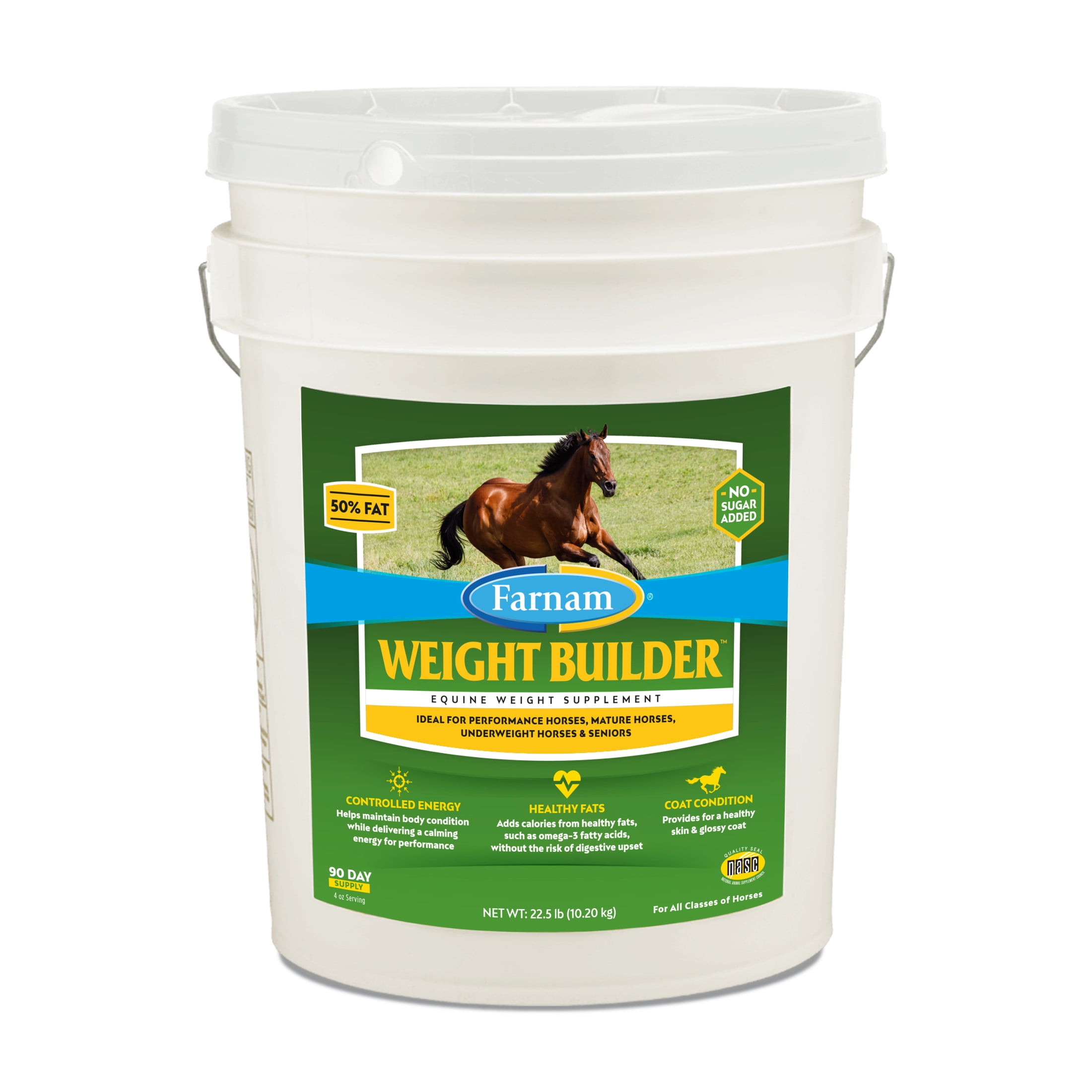 Farnam Weight Builder Equine Weight Supplement 22.5 pounds 90 Days ...