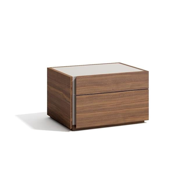 Faro Left Facing Night Stand - Walnut - Walmart.com