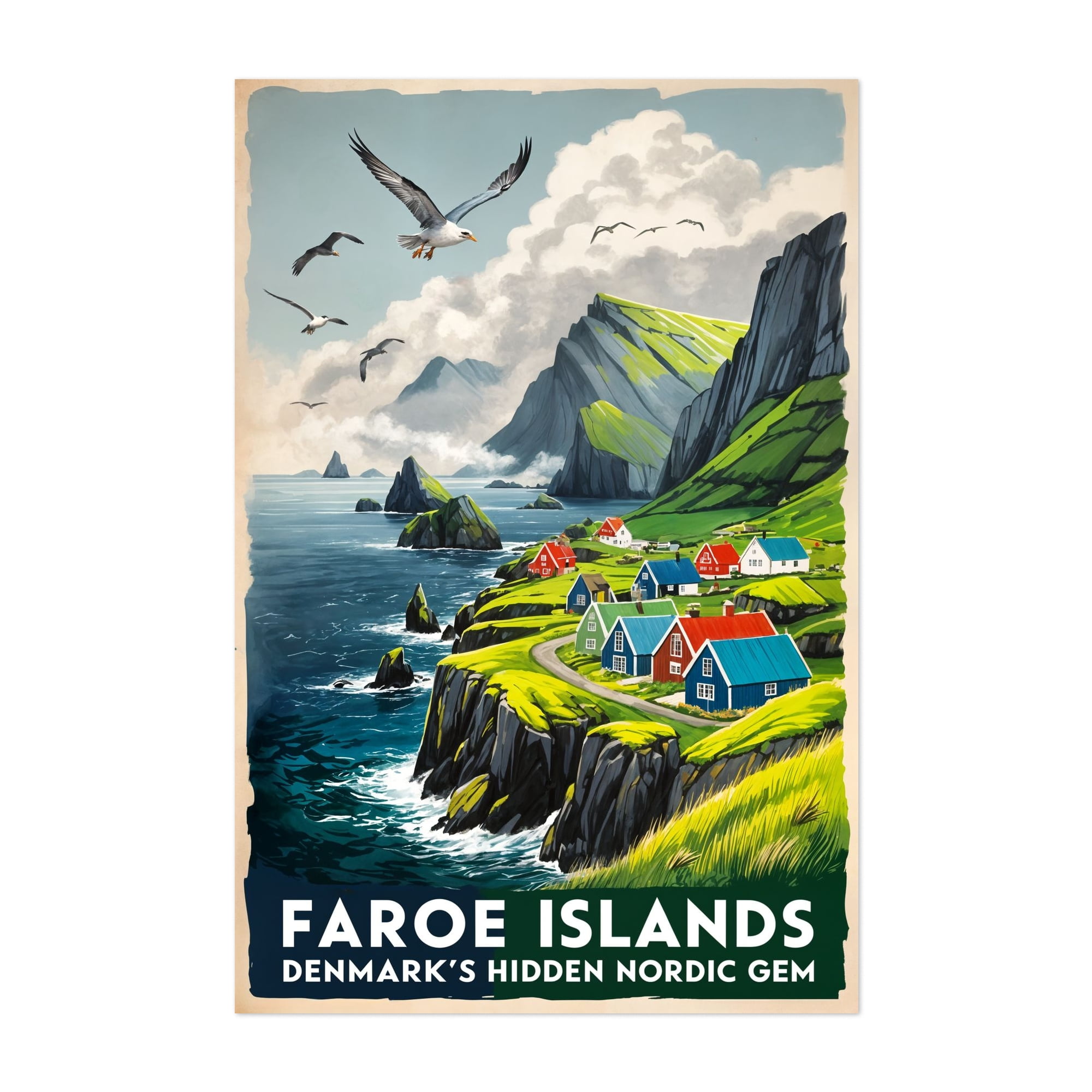 Faroe Islands Poster: Where Nature Meets Solitude - Faroe Islands ...