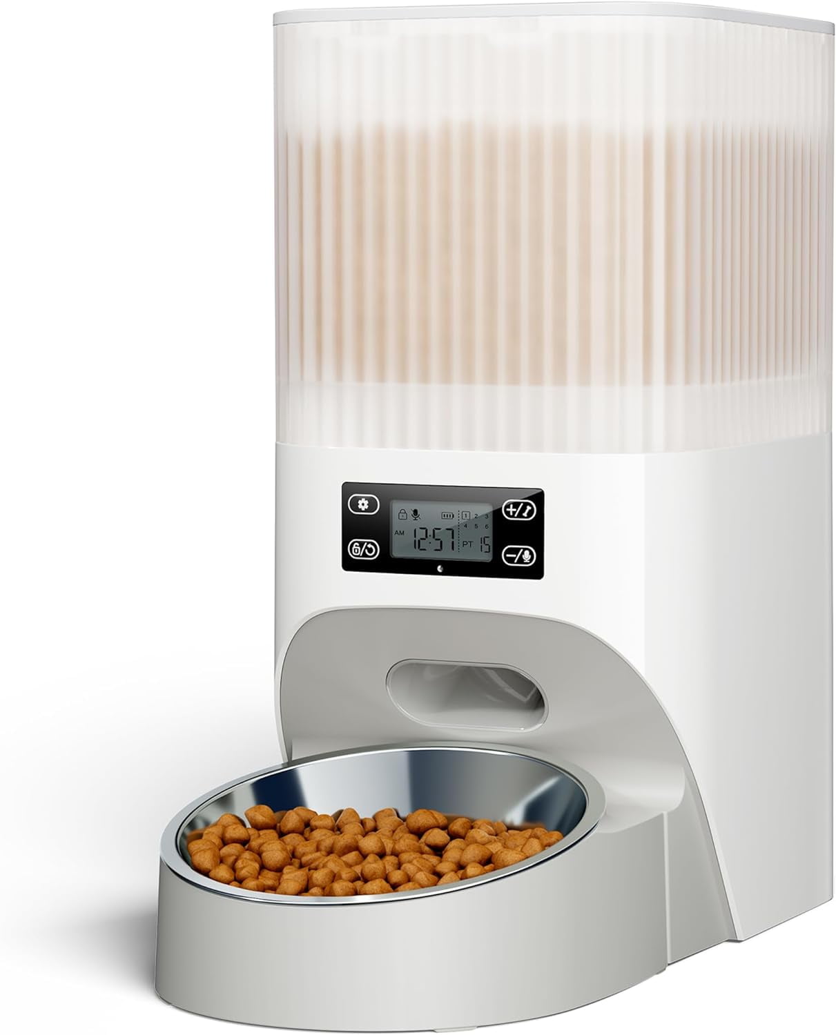Faroro Automatic Dog Feeder, Cat Food Dispenser with Portion Control, 1 ...