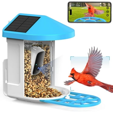 Birdkiss Smart Bird Feeder with Camera, Metal Squirrel Proof Bird ...