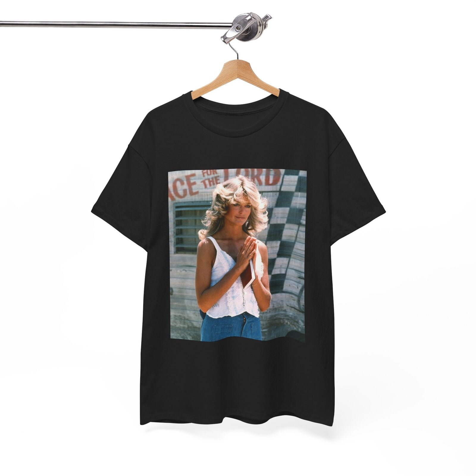 Farrah Fawcett Tshirt Charlies Angels Vintage Model Unisex Heavy Cotton ...