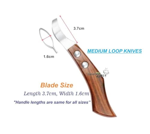 Farrier Loop Knives Hoof Knife-Premium Hoof Care Tool for Professional ...
