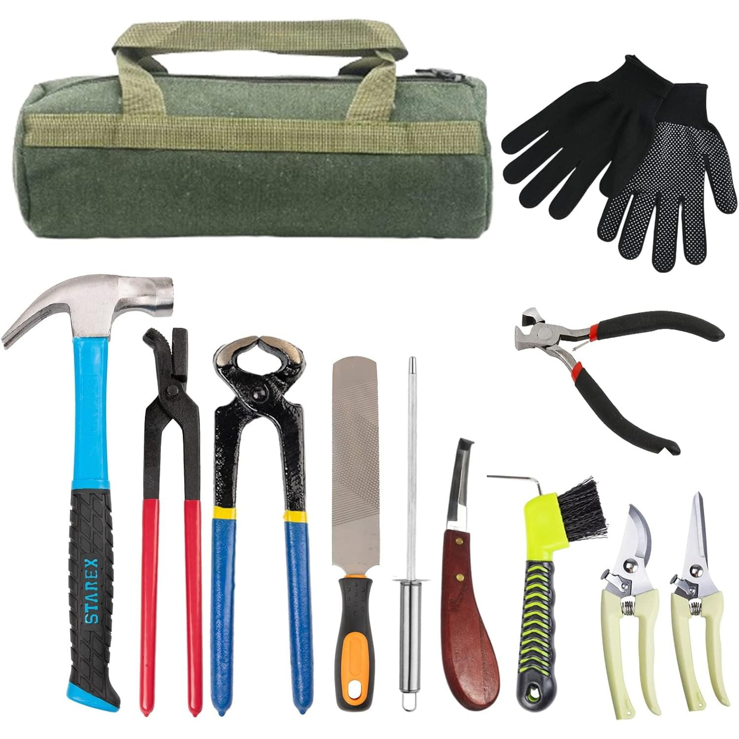 Farrier Tools12 Pcs Horse Farrier Tools Labor Saving Hoof Trimming Care ...