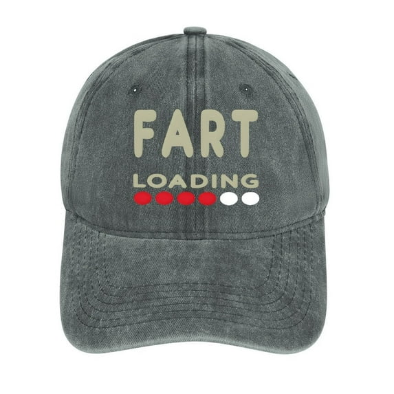 Fart Loading Gray Hat Adjustable Funny Fashion Unisex Baseball Cap For ...