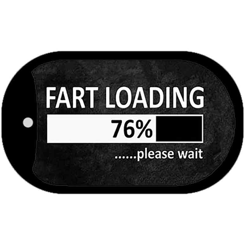 Fart Loading Novelty Metal Dog Tag Necklace DT-8351 2" x 1" Dog Tag (DT ...