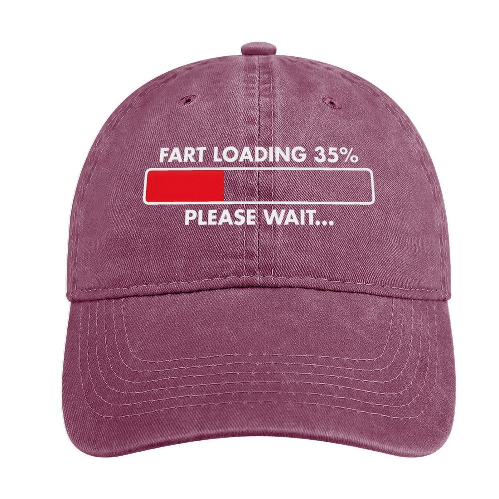 Fart Loading Wine Red Hat Adjustable Funny Fashion Unisex Baseball Cap ...