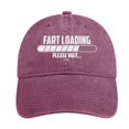 Fart Loading Wine Red Hat Adjustable Funny Fashion Unisex Baseball Cap ...