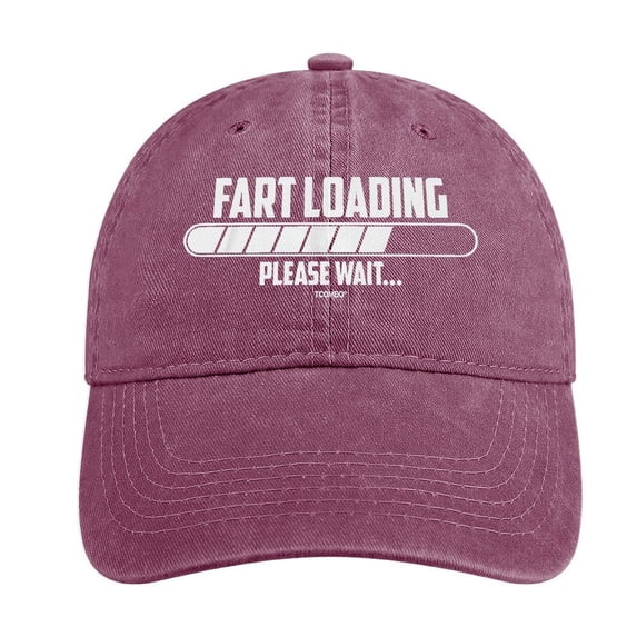 Fart Loading Wine Red Hat Adjustable Funny Fashion Unisex Baseball Cap ...