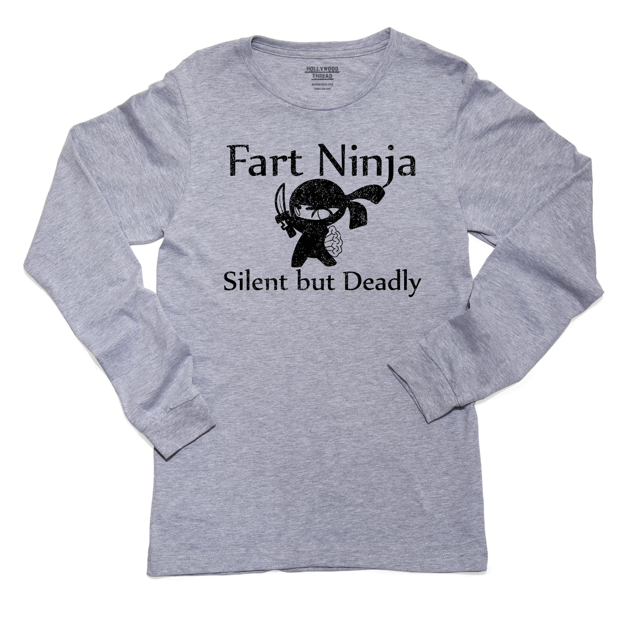 Fart Ninja - Silent but Deadly - Funny Farting Samurai Boy's Long ...