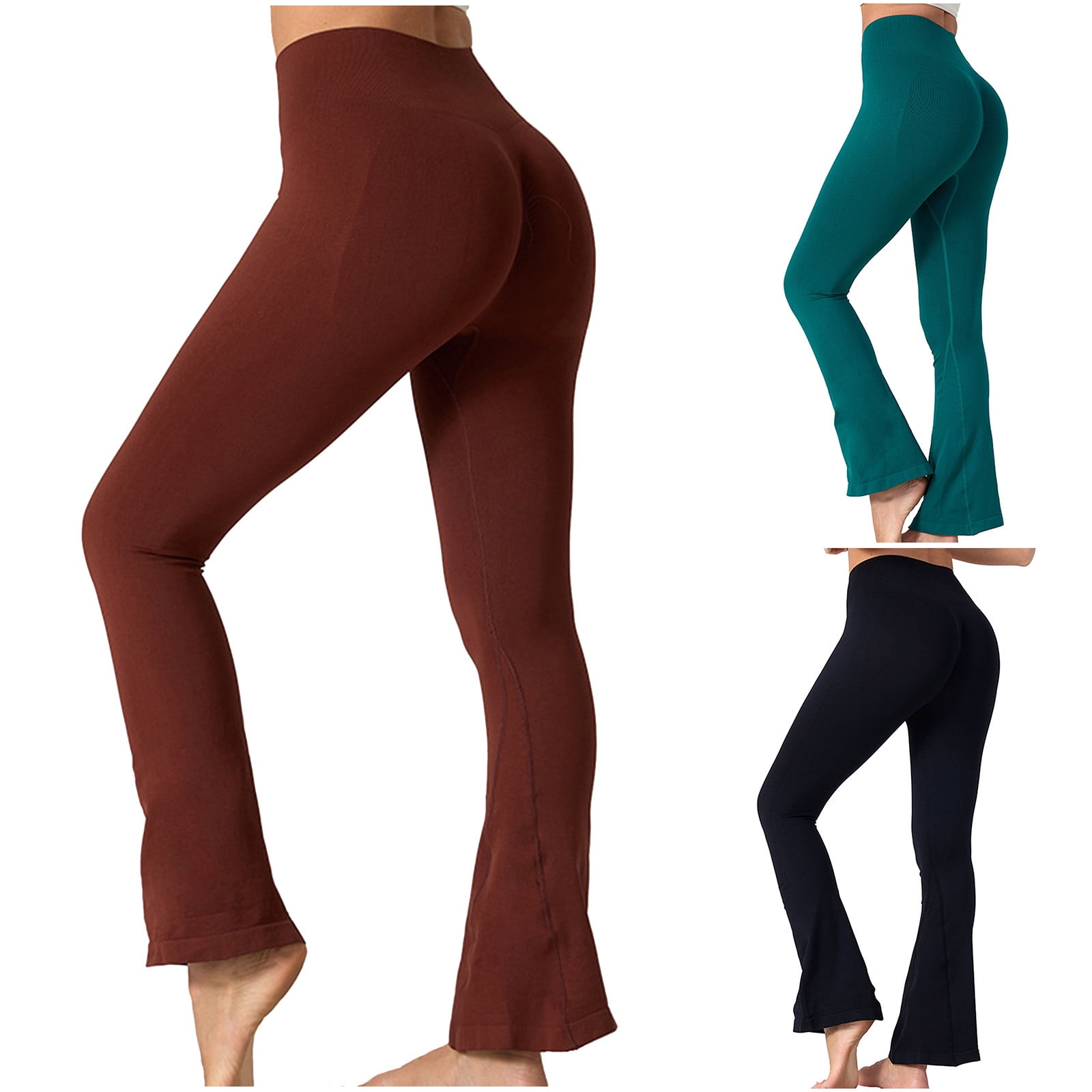 Fartey Flare Leggings for Women High Waisted Workout Pants Tummy ...