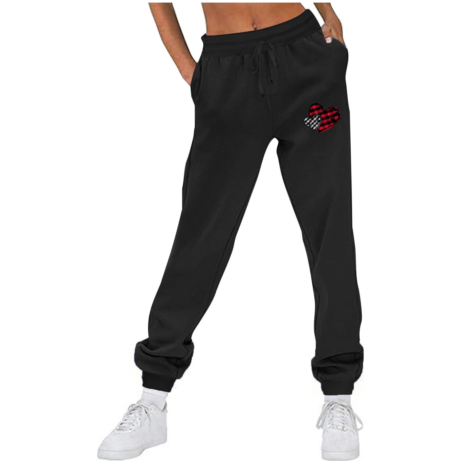 Fartey Womens Cinch Bottom Sweatpants Baggy High Waisted Athletic ...